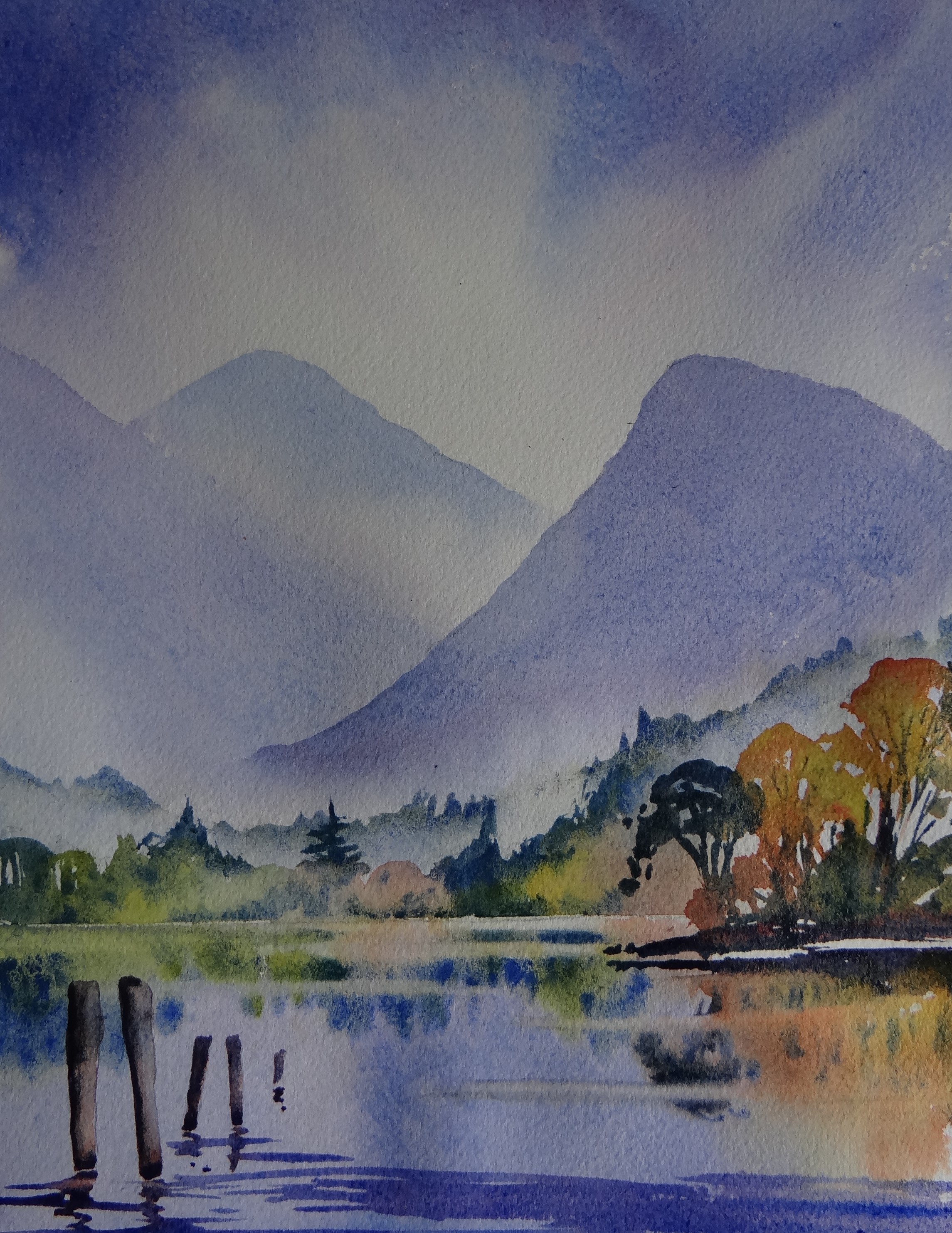 Easy Step by step Derwentwater watercolour tutorial. – Jane Ward