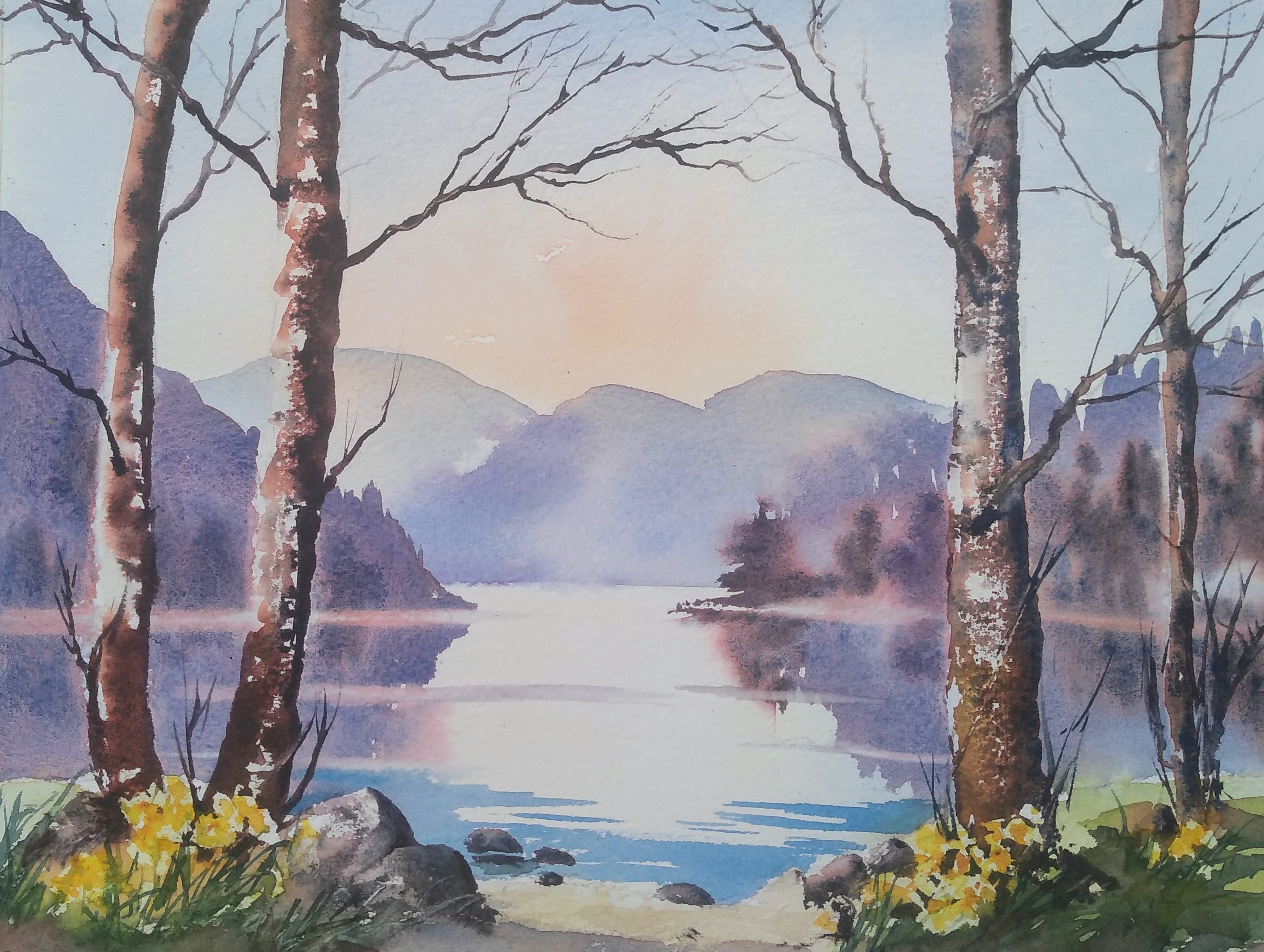 Memories of Ullswater original Watercolour painting – Jane Ward